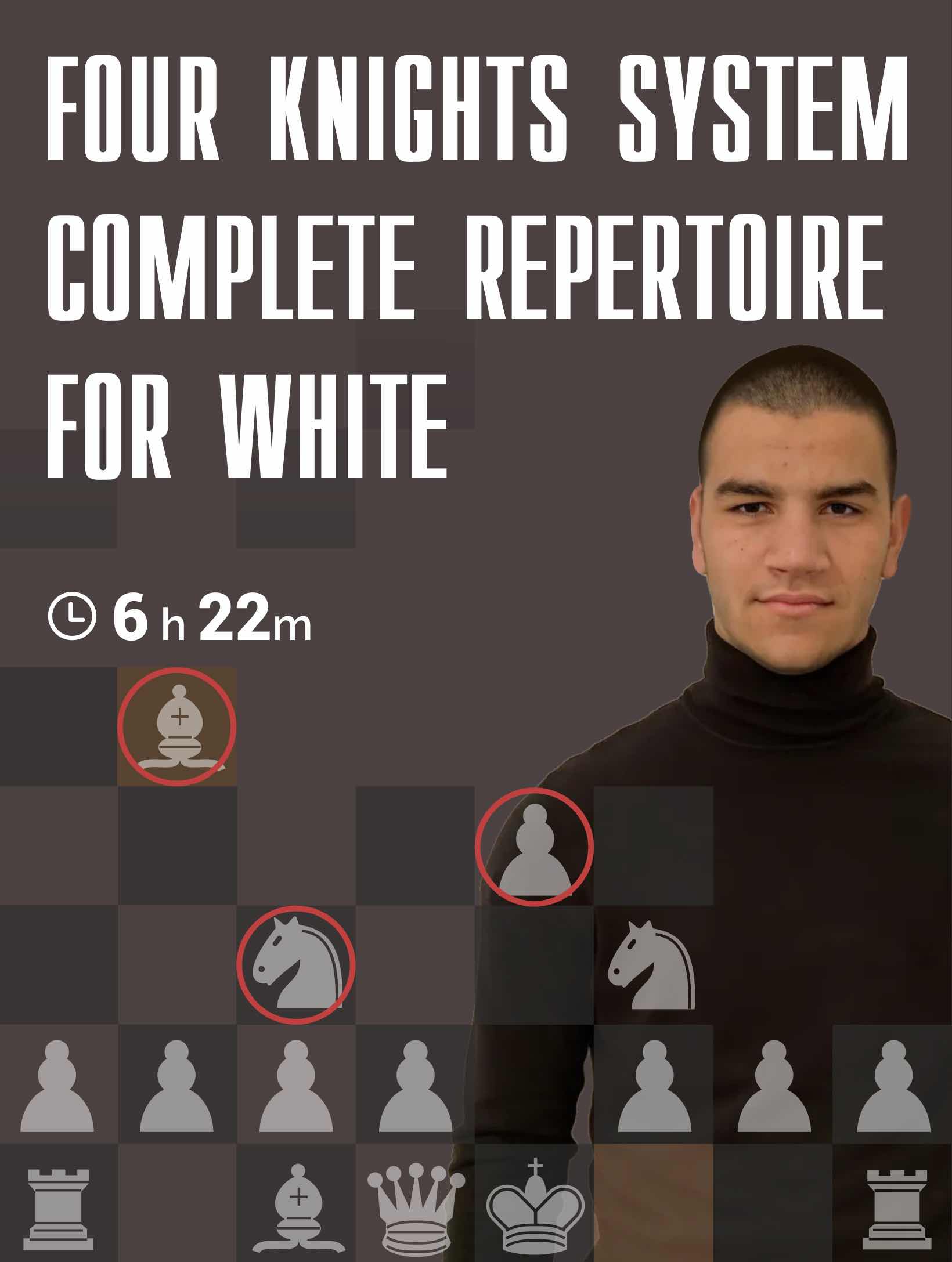 Four Knights System Complete Repertoire for White with FM Mihailo ...